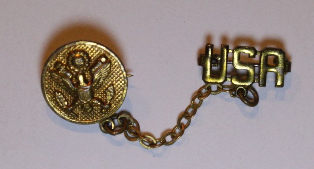 Vintage Rare USAAF Gold Plate Sweetheart Double Pin - Etsy