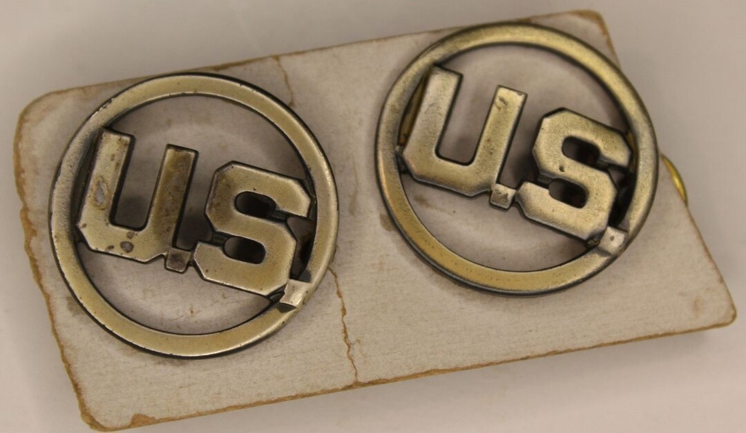 Two Vintage USAF Circular US Uniform Collar Pins - Etsy