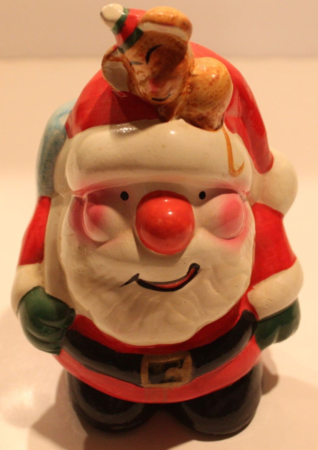 Vintage Santa Coin Bank - Etsy