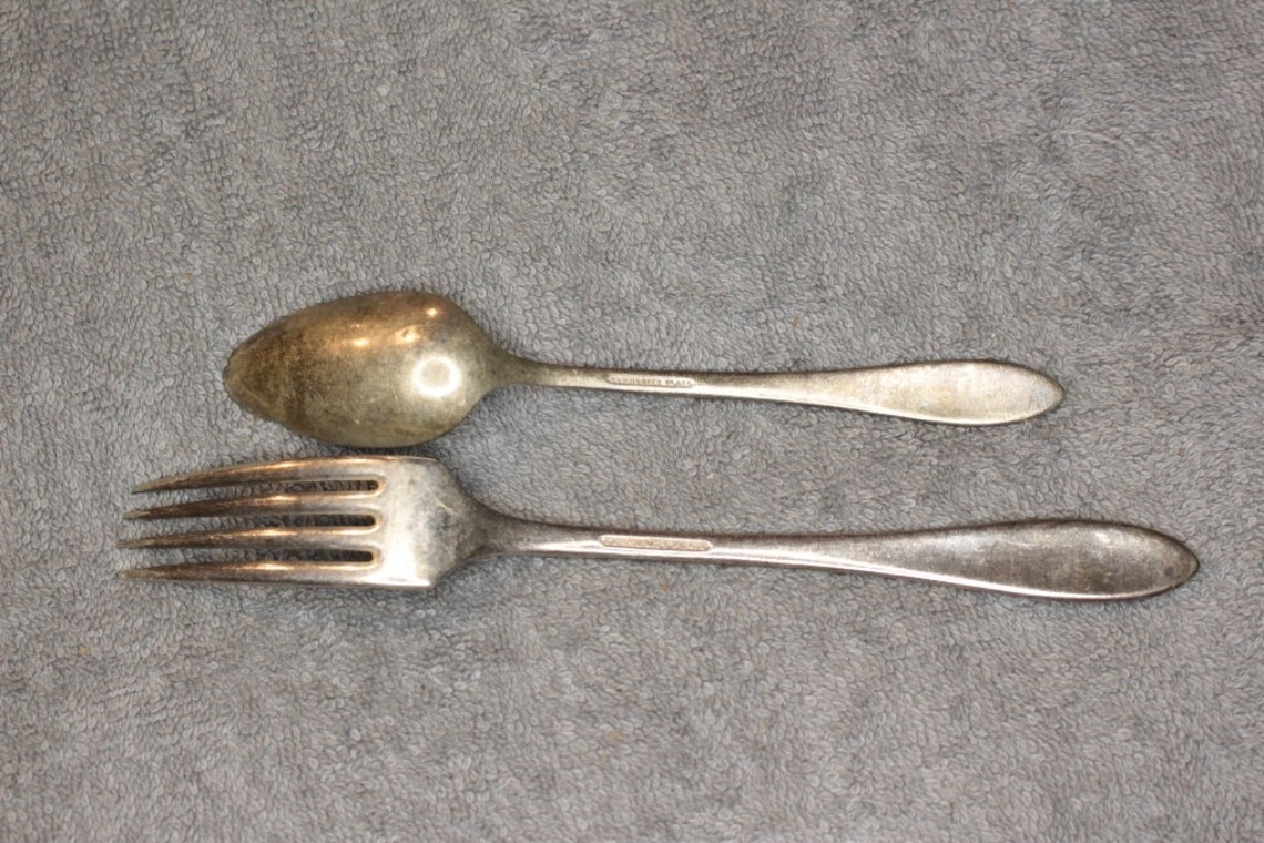 Vintage Community Plate Fork and Spoon Set - Etsy