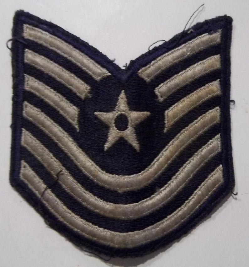 Vintage USAF E-7 Master Sergeant Insignia Patch - Etsy