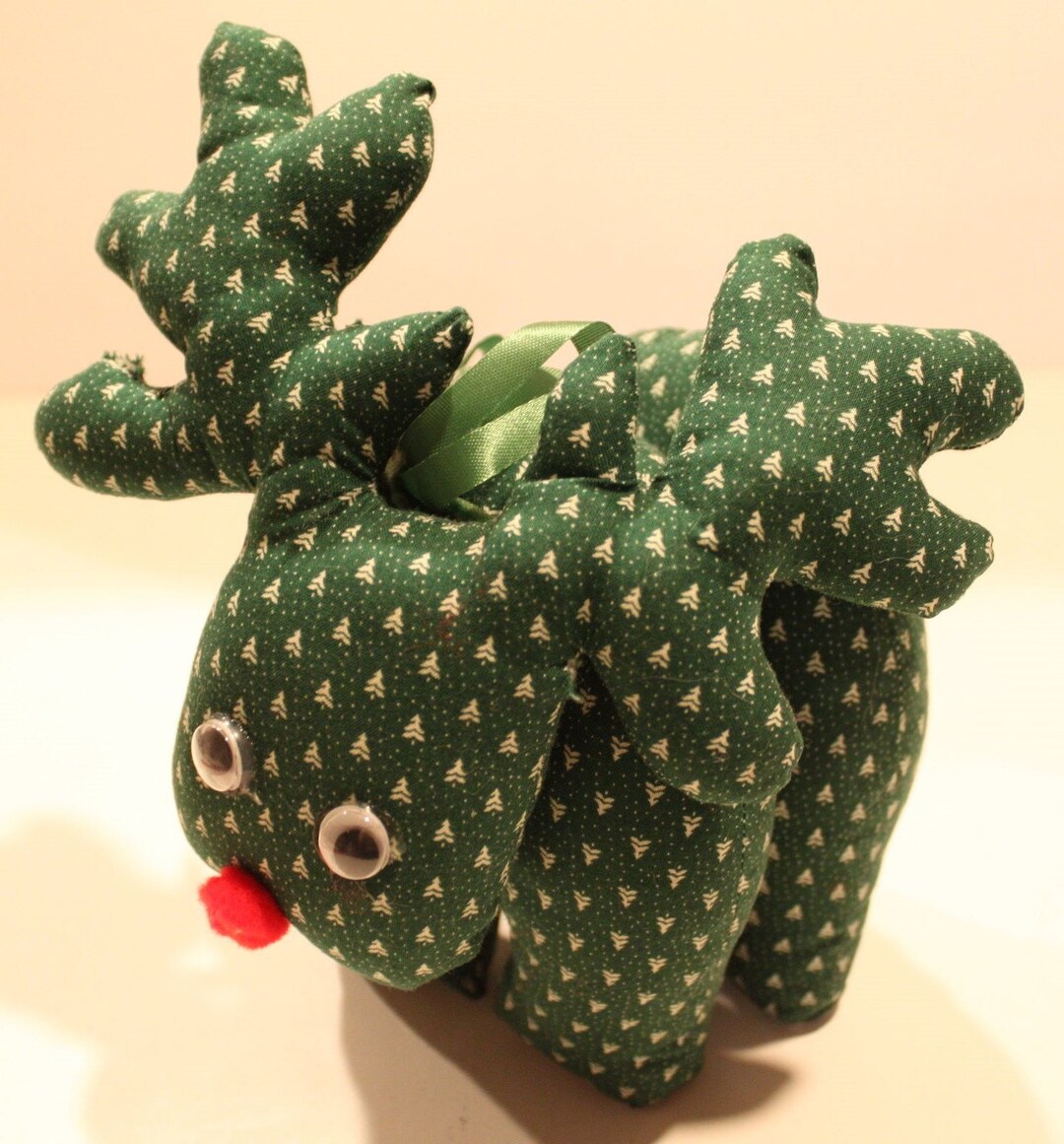 Vintage Handmade Fabric Reindeer - Etsy