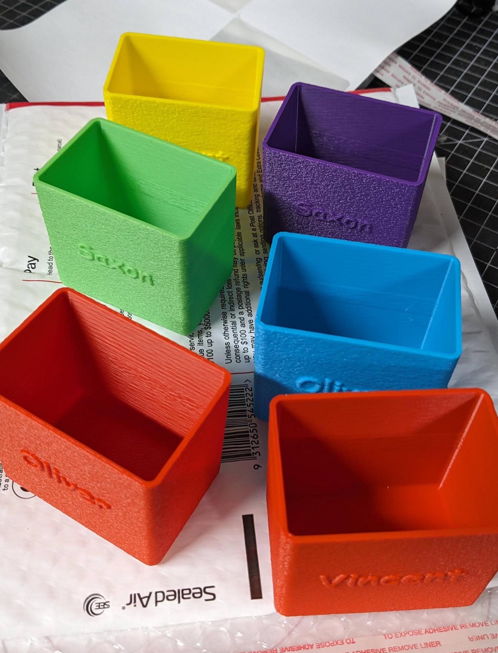3D Printed Personalised Kiddie Juice Box Holder - Squeezestop Wide ...