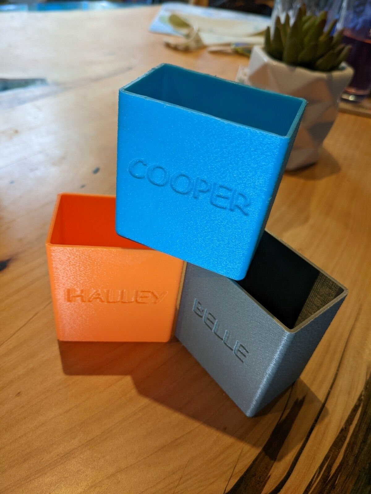 3D Printed Personalised Kiddie Juice Box Holder - Squeezestop Narrow - Etsy