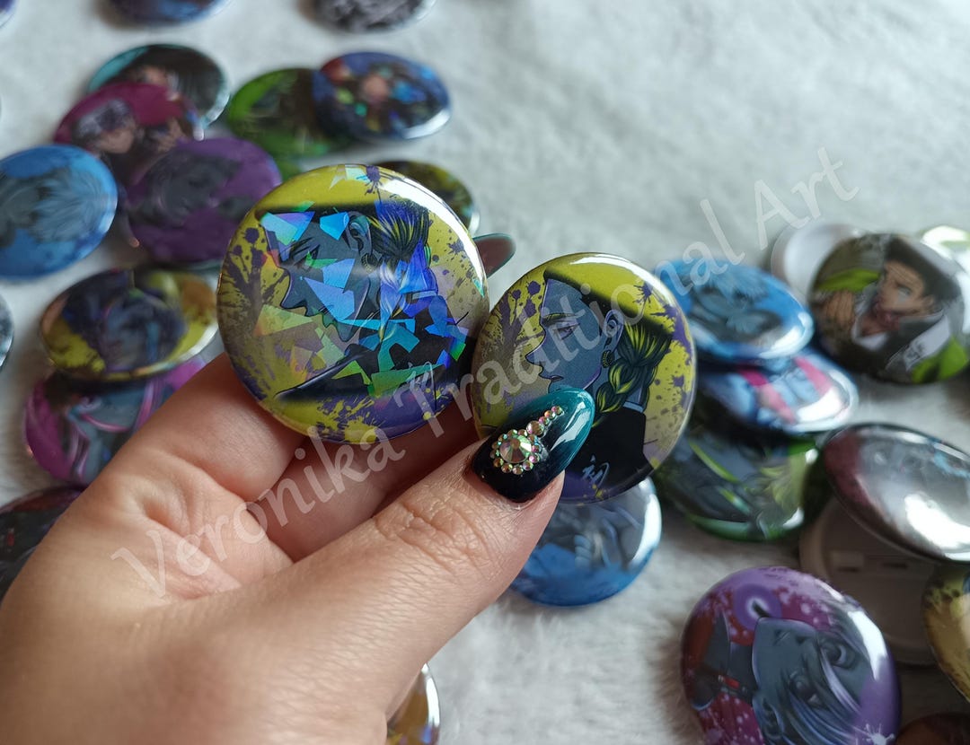 Custom Handmade 44 Mm/1,73 in ANIME Pin Badges - Variety of Animes ...