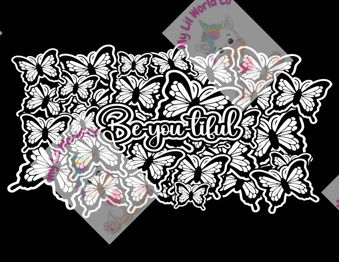 Be-you-tiful Coloring Page - Etsy