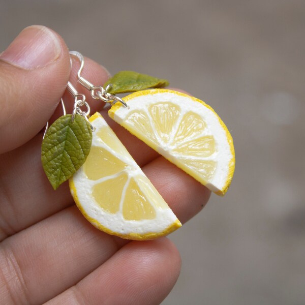 Lemon Earrings - Etsy