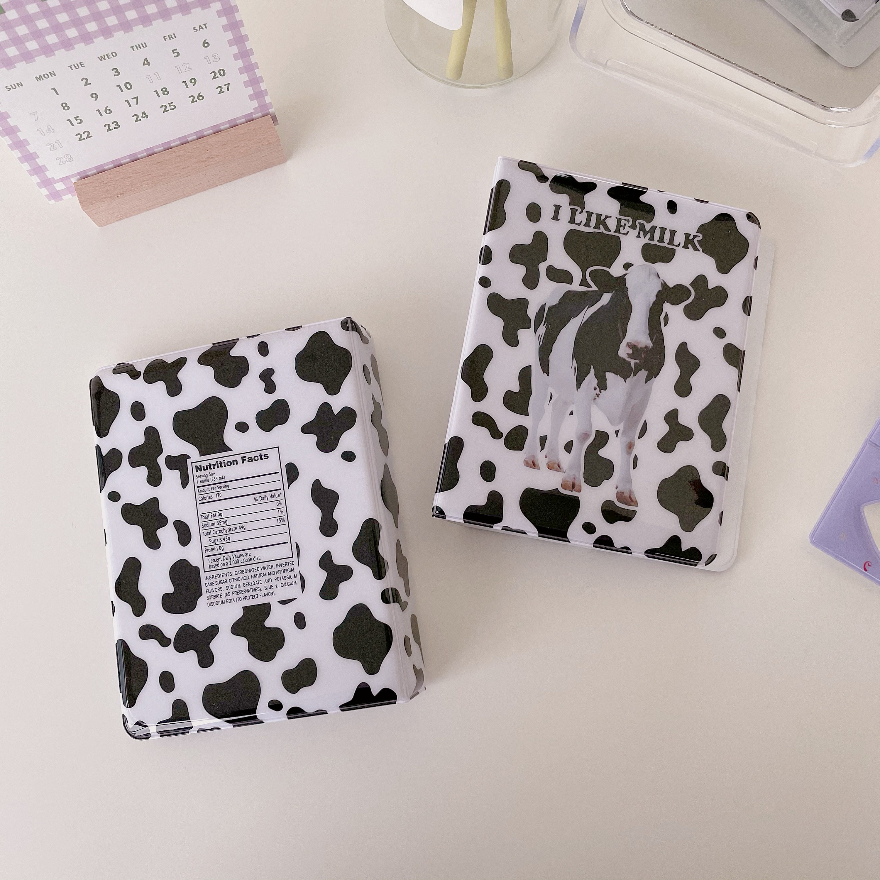 Kpop Photocard Binder Cow Print Photo Album Album Card Collect Book 64 ...