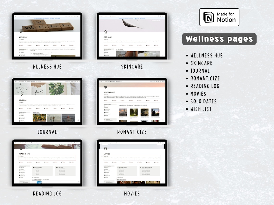 Notion Life Planner Notion Template, Notion Templates, Notion Template ...