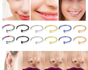 Open Nose Hoop Ring - Etsy