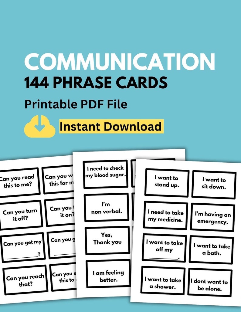 Black Non-verbal Communication Cards: Assistive Tool for Autism ...