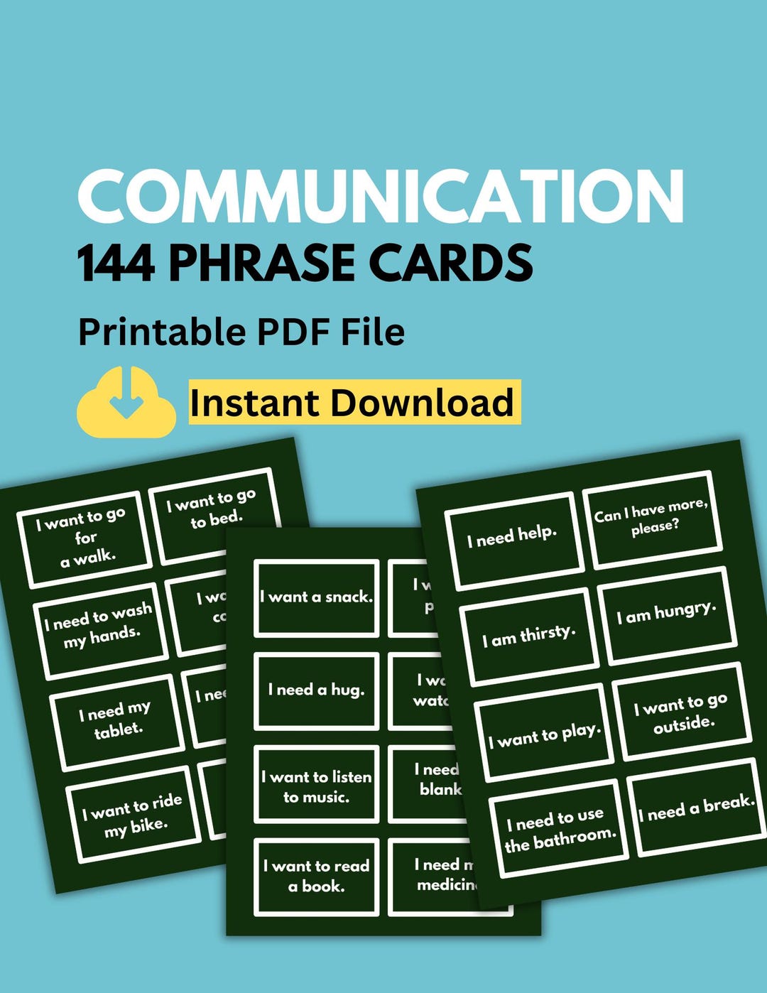 Green Non-verbal Communication Cards: Assistive Tool for Autism ...