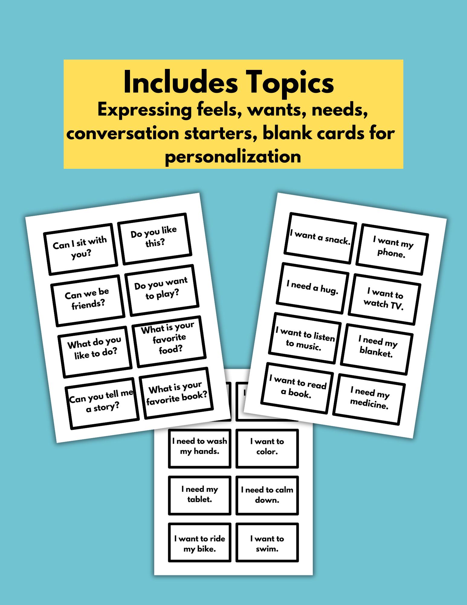 Black Non-verbal Communication Cards: Assistive Tool for Autism ...