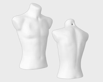 3 Pack Male Mannequin Torso With Stand Dress Form Tshirt Display ...