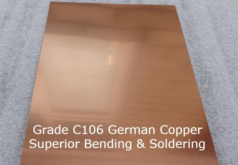 Copper Sheet Premium Quality - 0.4mm to 3.0mm - Multiple Sizes - Free ...