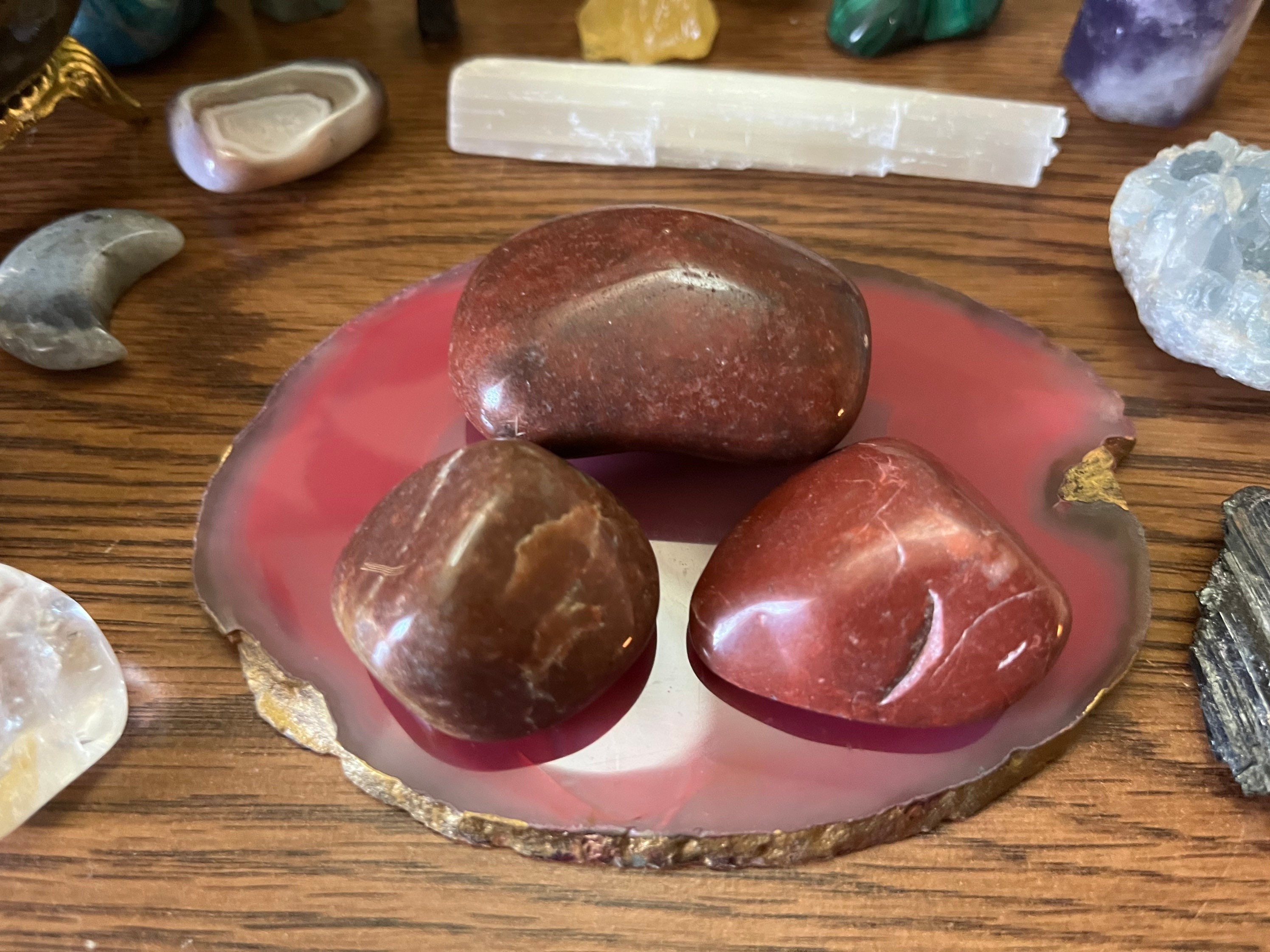 Red Jasper Large Tumbled Stones - Etsy