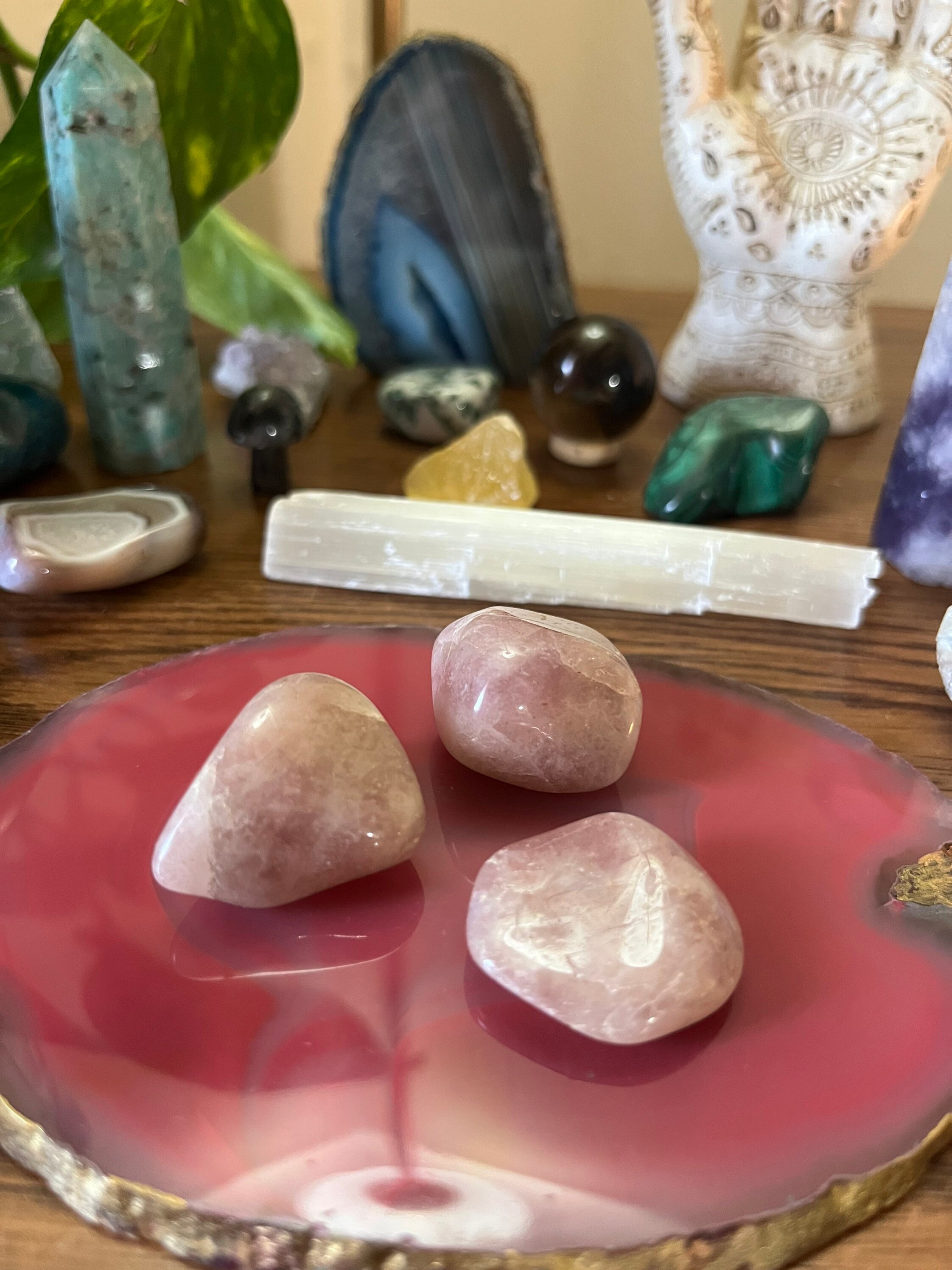 Pink Aventurine Tumbled Stones - Etsy