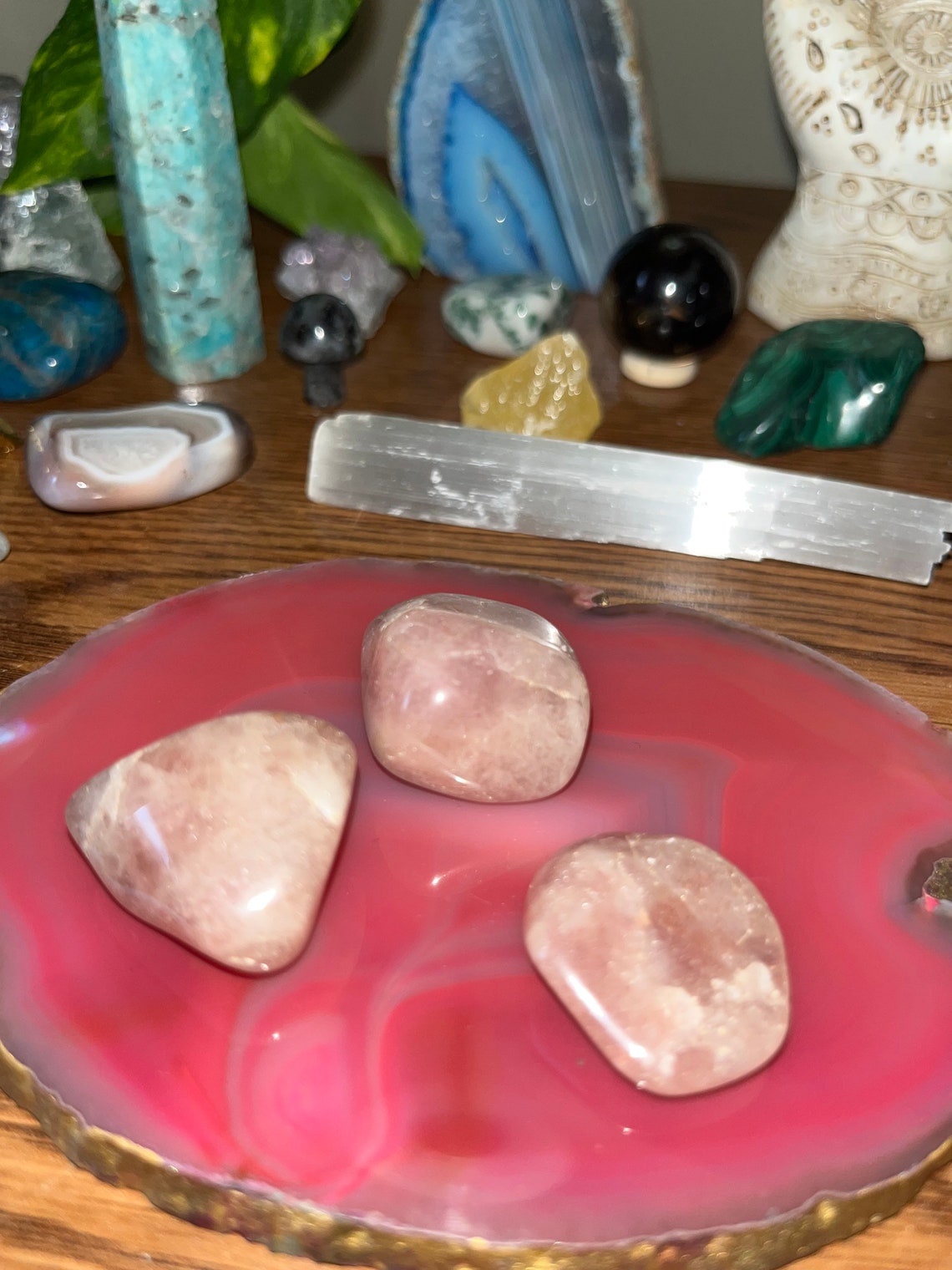 Pink Aventurine Tumbled Stones - Etsy