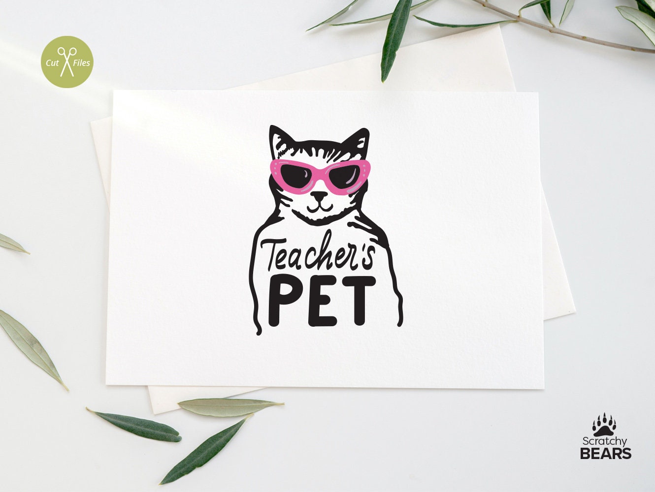 Cat Teacher's Pet SVG, Commercial Digital Download, Funny Teacher Svg ...