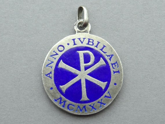 Saint Helena, Chi Rho, Cross, 1925. Antique Religious… - Gem