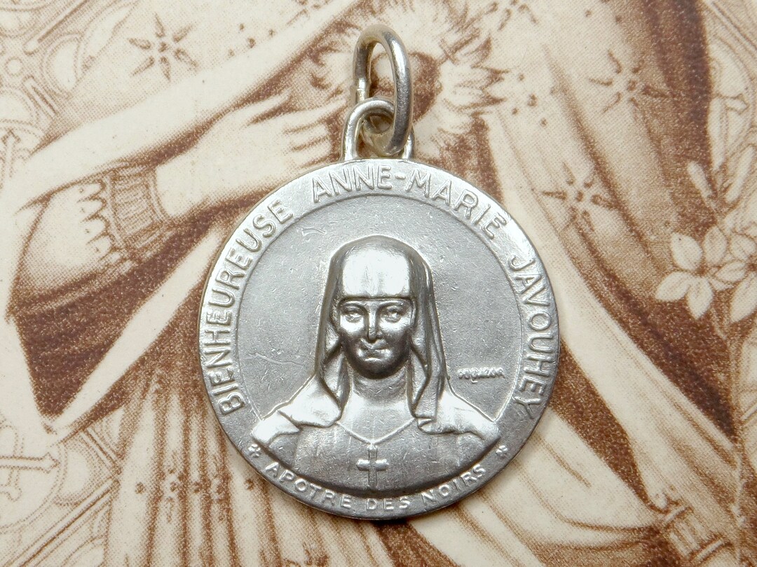 Blessed Anne Marie Javouhey. Guyana. Antique Religious Pendant. Medal ...