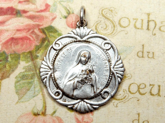 Saint Therese of the Child Jesus. Antique Religious L… - Gem