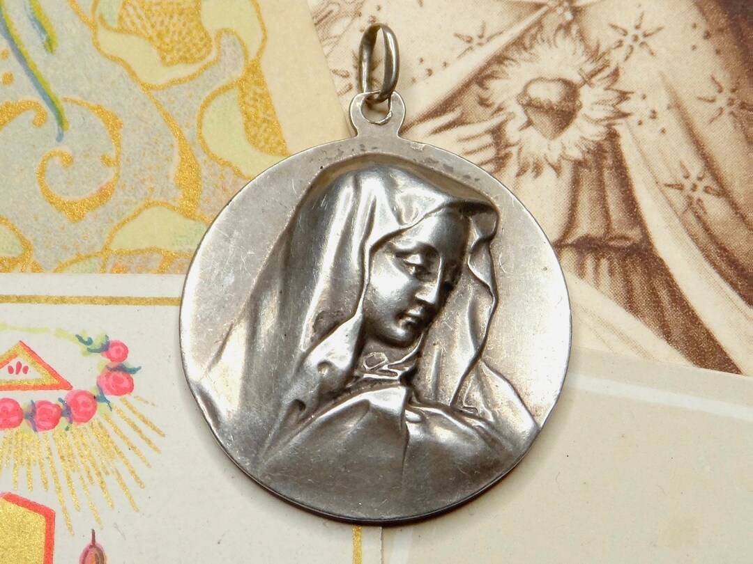 Our Lady of Sorrows. Mater Dolorosa. Antique Religious Silver - Etsy