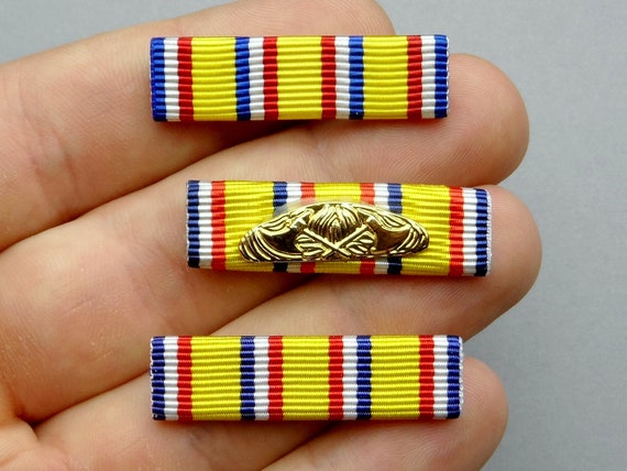 5 Ribbons Fireman, French Antique Medal Firefighters - Gem