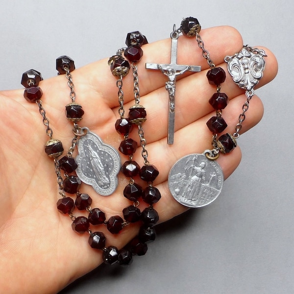 Antique Rosary - Etsy