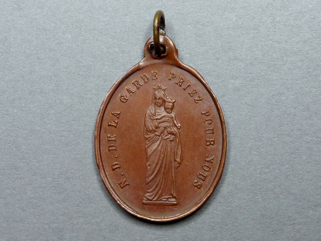 Our Lady of Garde, Sanctuary. Antique Religious Copper Pendant. - Etsy