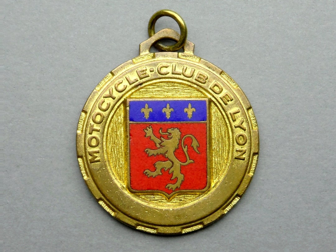 Motorcycle Club of Lyon 1905 1965. Enamel Medal. - Etsy