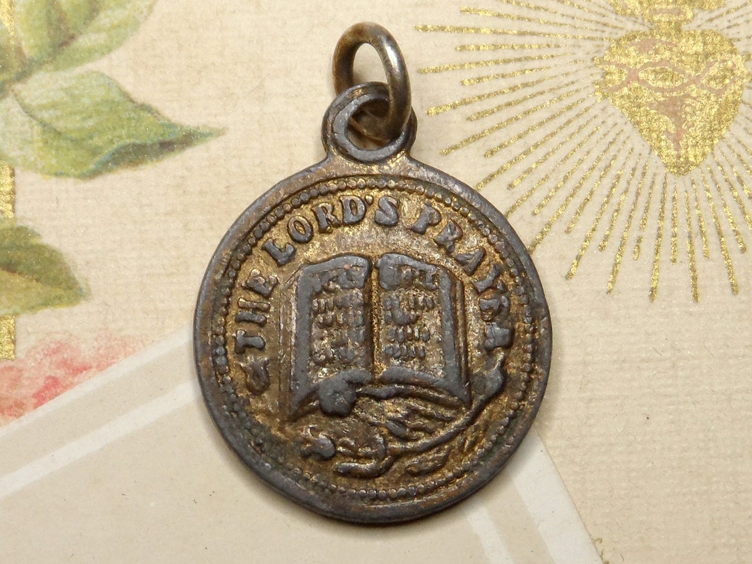 Lord's Prayer, Our Father. Antique Religious Medal. - Etsy