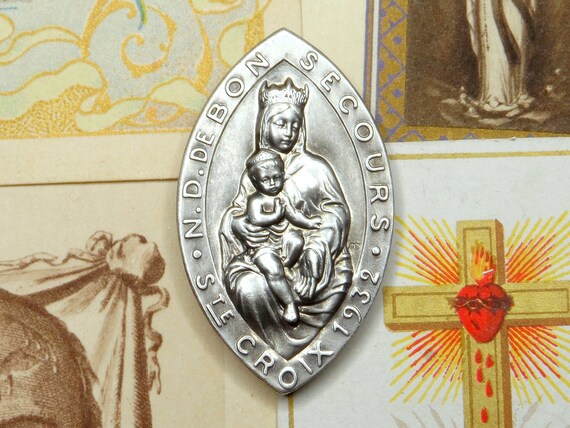 Our lady of Bon Secours. Holy Virgin Mary. Antique Re… - Gem