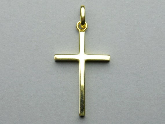 Cross. French Antique Religious Medal. Gold Plating P… - Gem