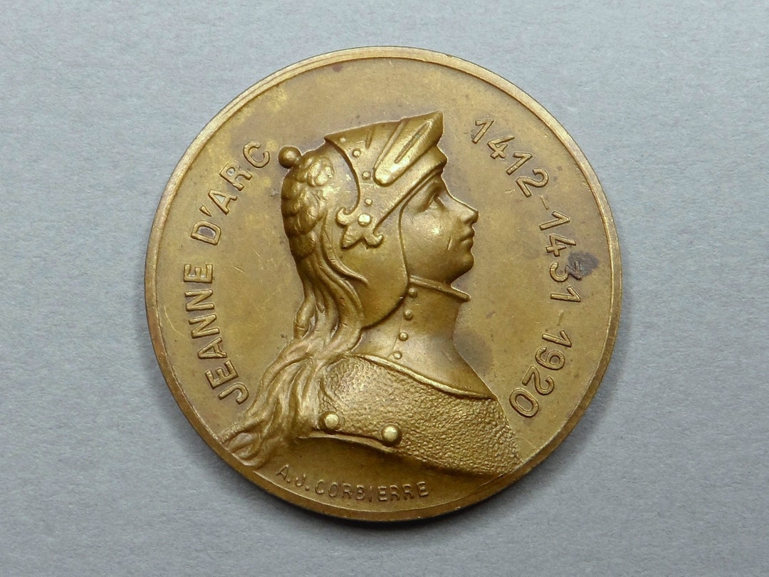 Saint Joan of Arc in Armor, Joan of Arc. French, Antique Religious ...