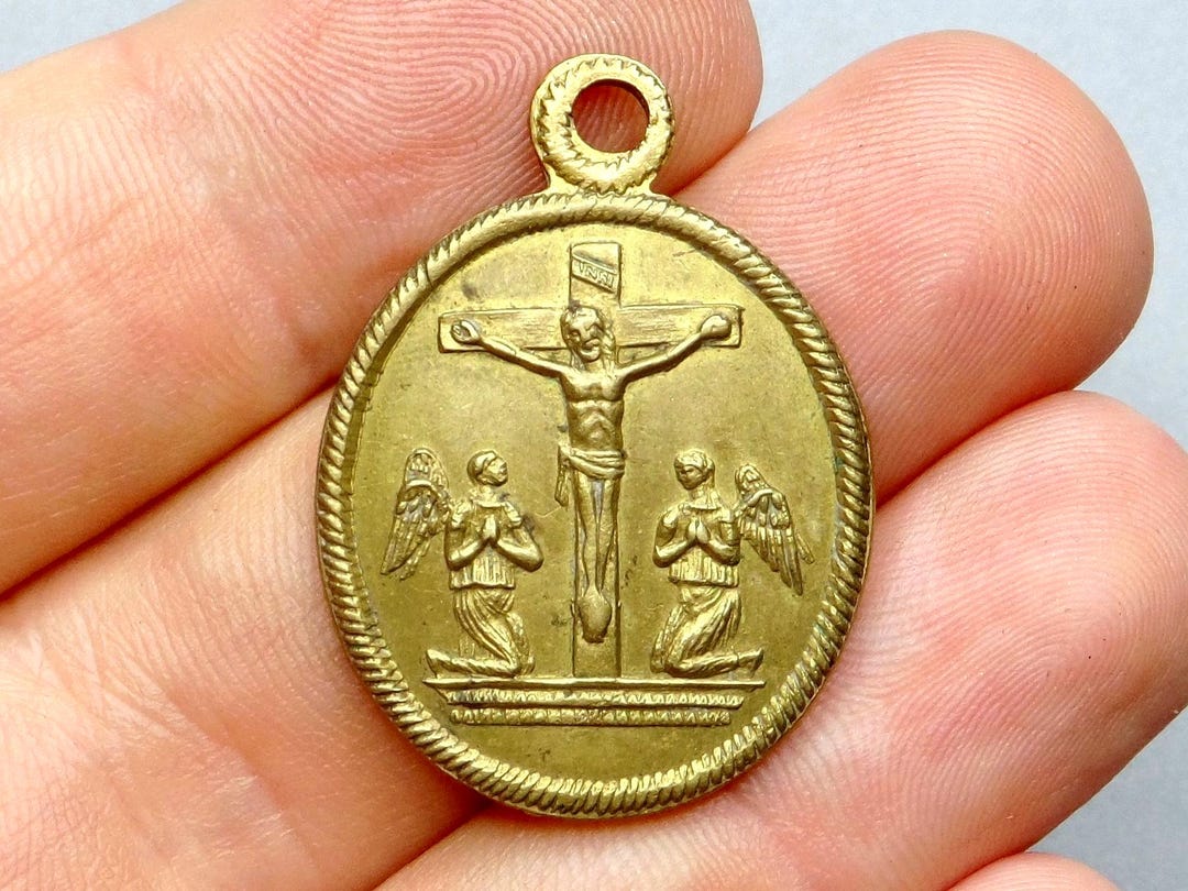 Crucifixion of Jesus Accompanied by Angels, Saint Virgin Mary ...