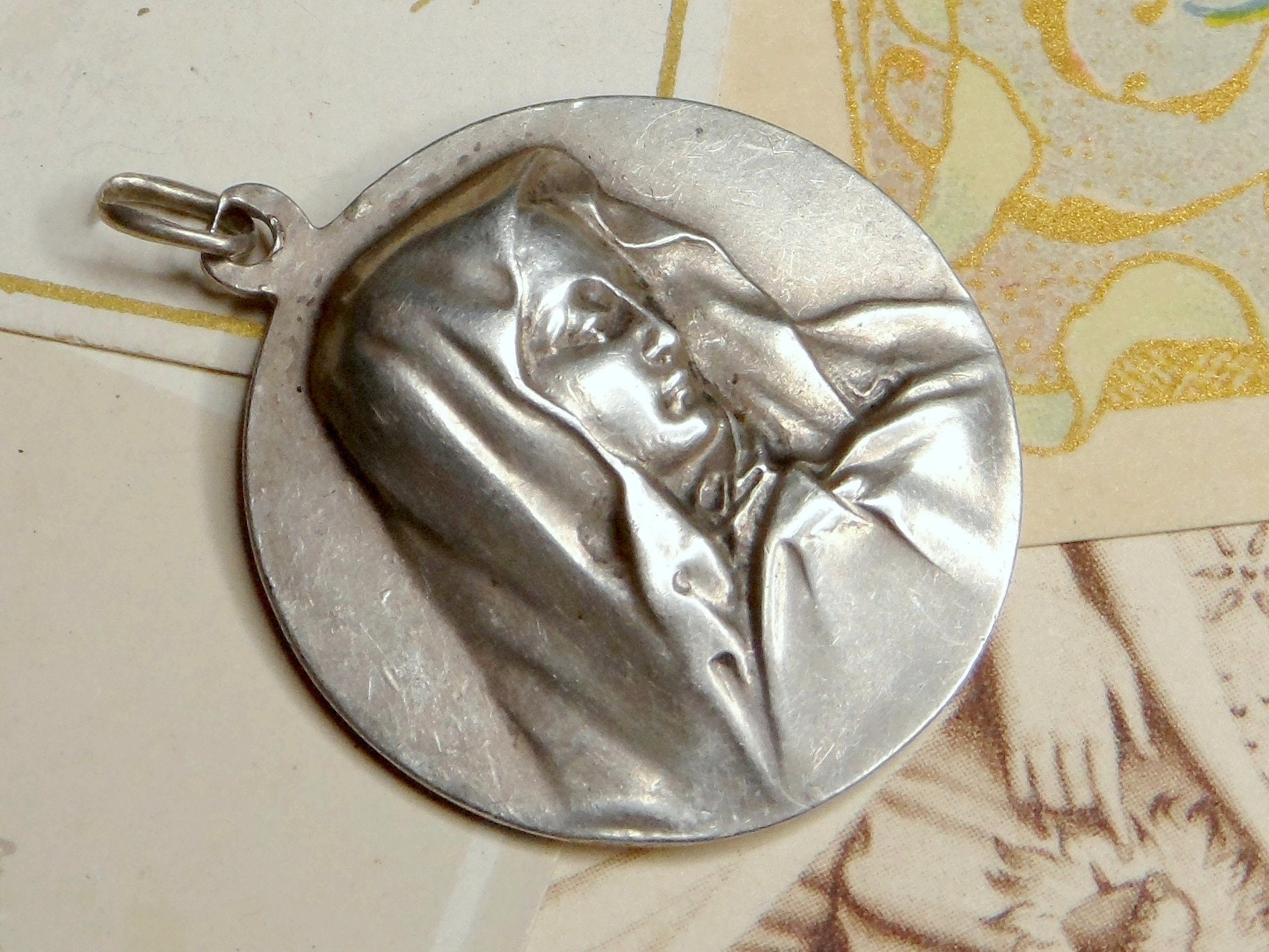 Our Lady of Sorrows. Mater Dolorosa. Antique Religious Silver - Etsy
