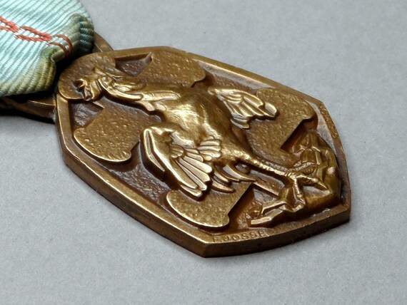 Rooster, French Commemorative War Medal WWII. 1939 - … - Gem