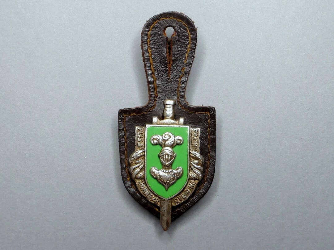 Algeria War. 3 Armored Division. Antique French Insignia With Leather ...