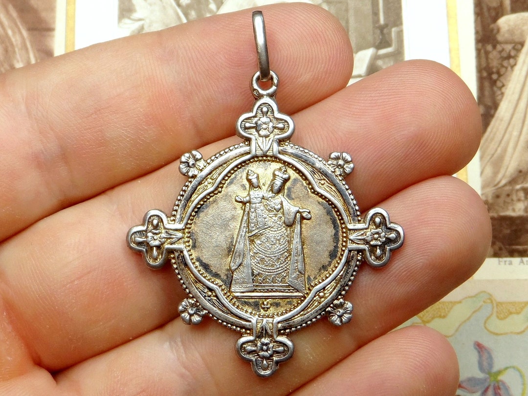 Our Lady of Bon Secours. Holy Virgin Mary. Antique Religious Large ...