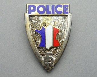 French Police Badge - Etsy