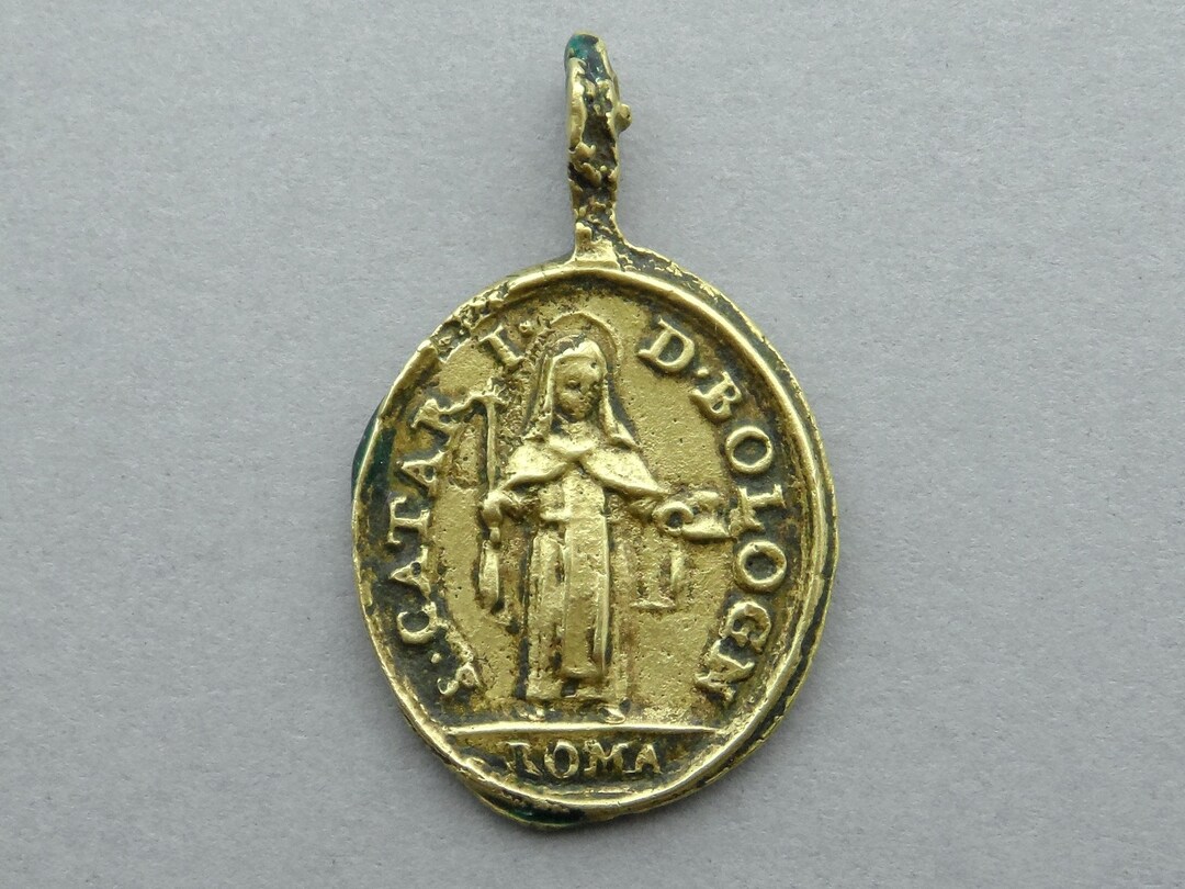 St Catherine of Bologna and Saint Paul, Paulus Apost. Antique 18 Th ...