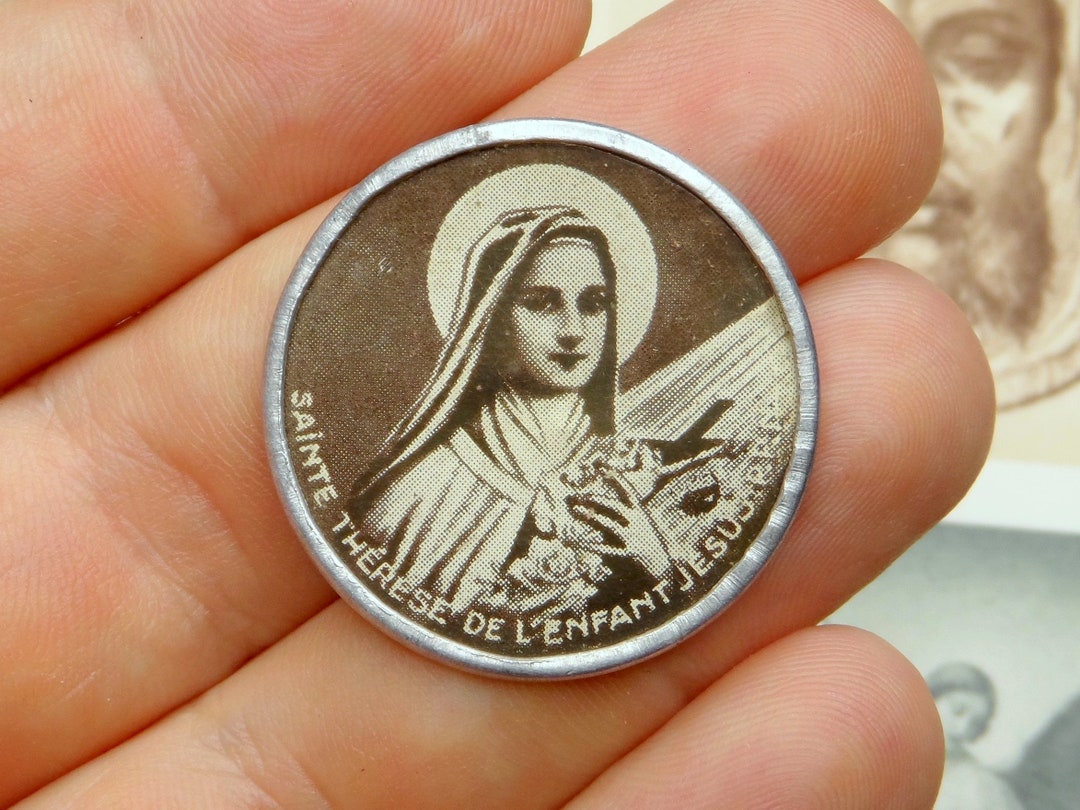 Saint Therese of Lisieux. Ancient Religious Token. Large Medal. - Etsy