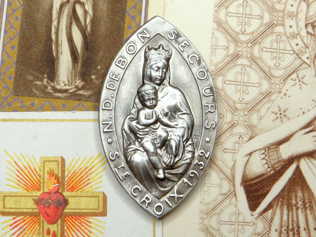 Our Lady of Bon Secours. Holy Virgin Mary. Antique Religious - Etsy