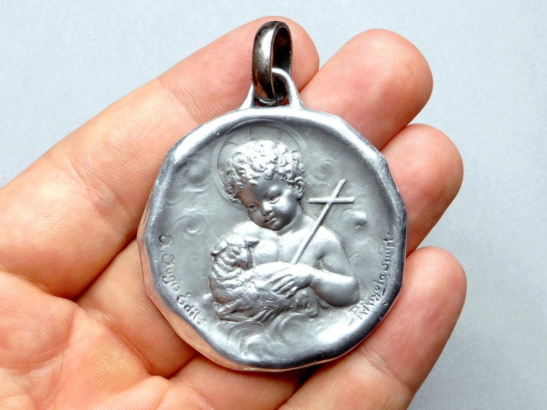 Saint John the Baptist. Agnus Dei. for Baby Bedroom, Birth Gift. Wall ...