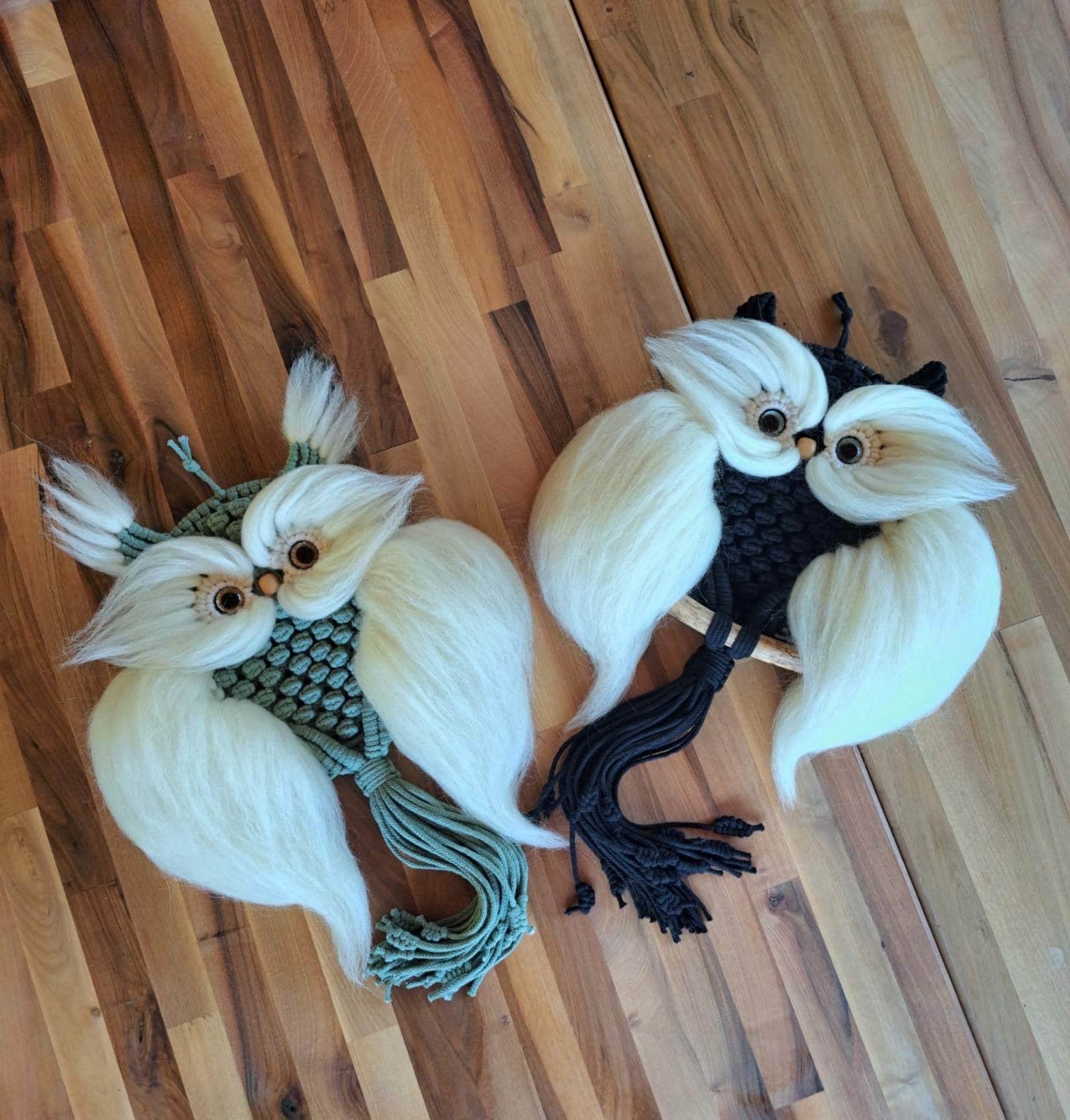 White Macramé Owl| Macrame Owl Kit| Housewarming Gift| Wall Hanging Owl ...