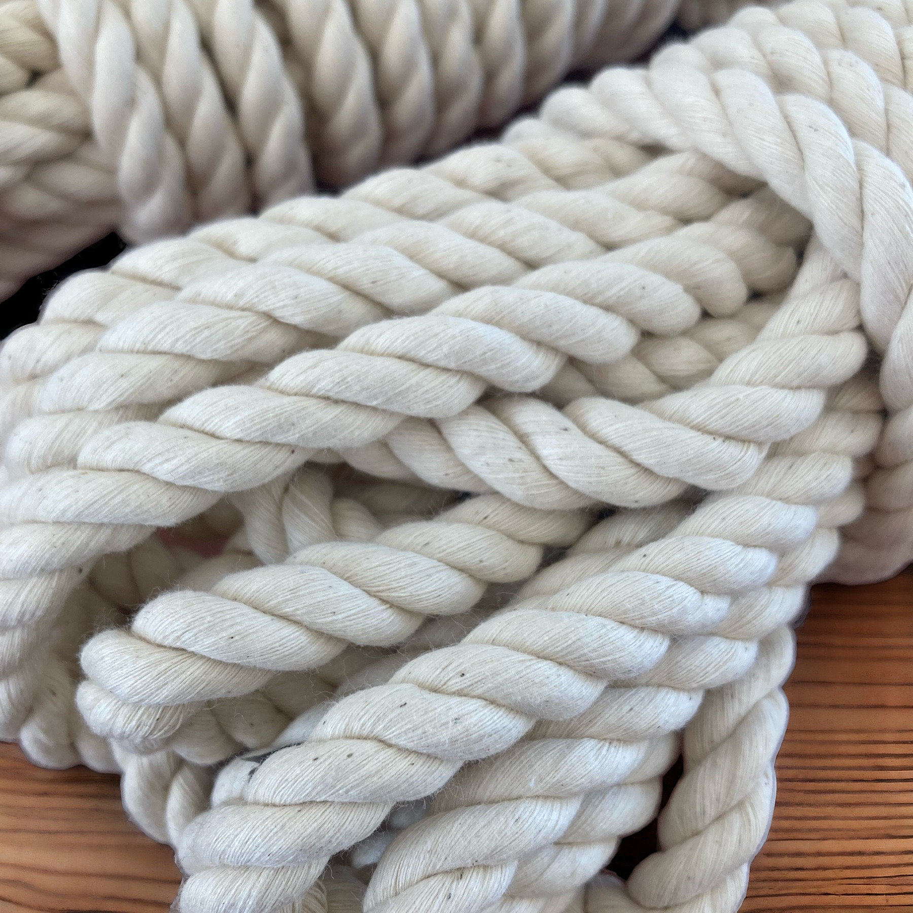 Cotton Rope 8 Mm/10mm/16 Mm/5 M 5.4681 Yardorganic Cabled Cotton Rope ...