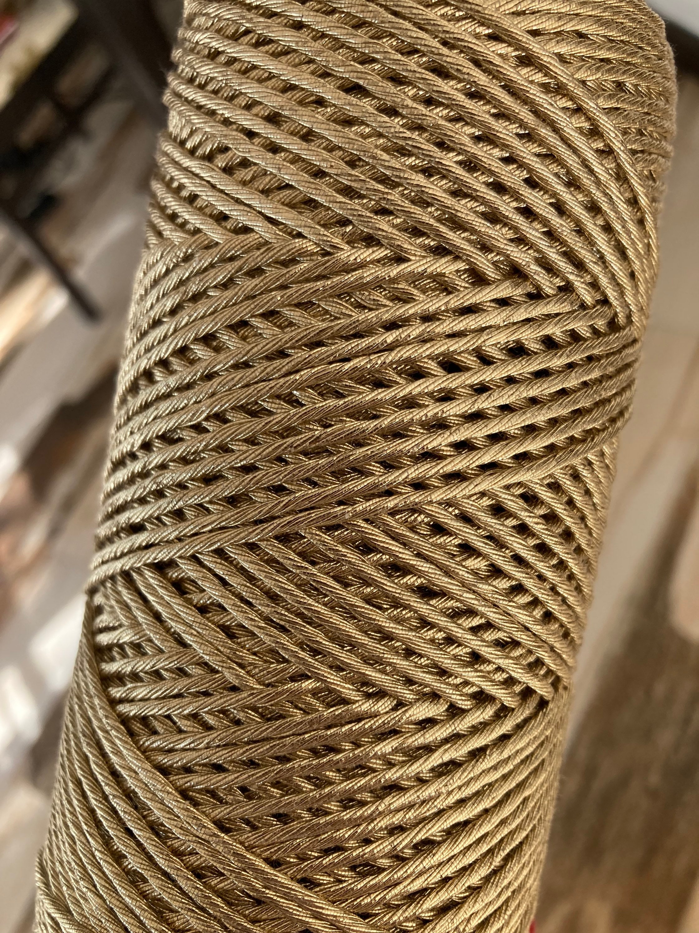 2mm 153m 501.97 Ft Macrame Single Cord Macrame Metallic Gold, Luxury ...