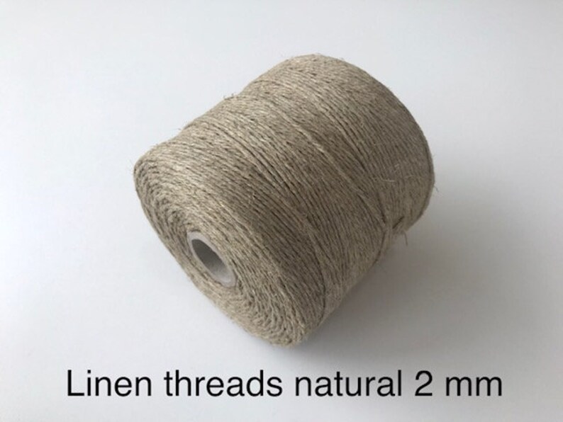 1mm LINEN Thread-white and Natural Color , 500 G (flax Polish, Non ...