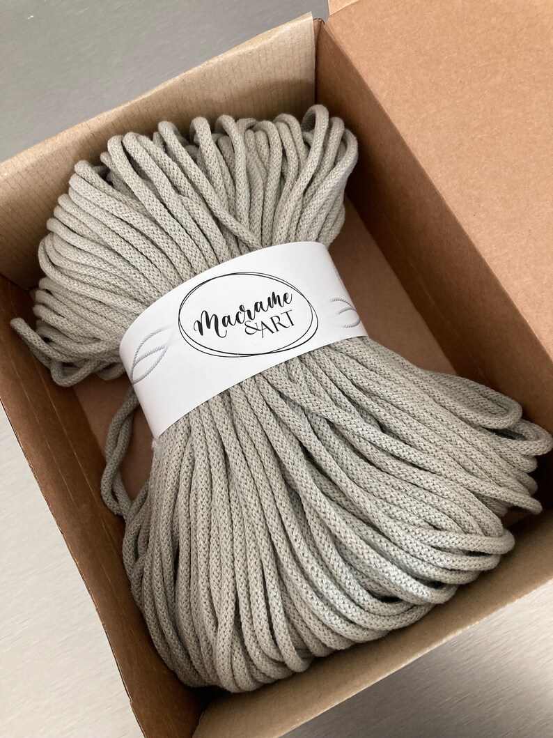 Braided Cotton Rope 5mm 100m (3937.01 In)|green Braided Cords| Cord for ...